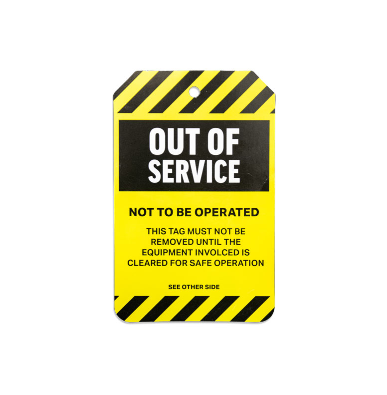 Commissioning In Progress Tag (Pack of 100 Tags) - Adaptalift Store